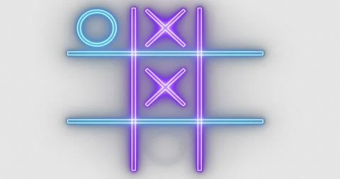 4K Tic Tac Toe X-O game icon in an alpha... | Stock Video | Pond5