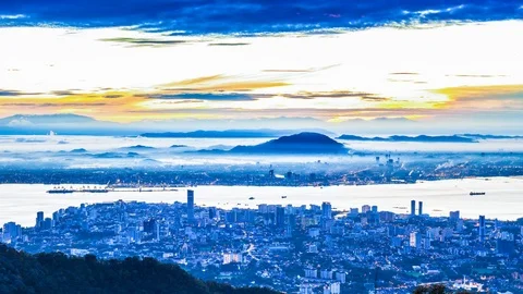 4K Time lapse above George Town city fro... | Stock Video | Pond5