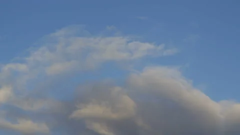 4k time lapse beautiful blue sky with cl... | Stock Video | Pond5
