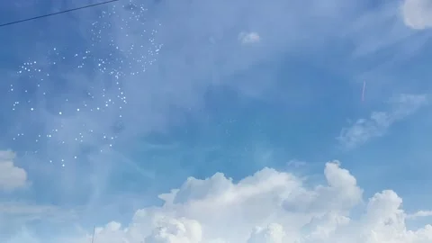 4K Time Lapse Beautiful blue Sky and fir... | Stock Video | Pond5