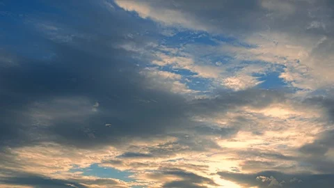 4K Time lapse, beautiful sky with clouds... | Stock Video | Pond5