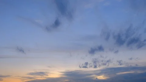 4K Time lapse, beautiful sky with clouds... | Stock Video | Pond5
