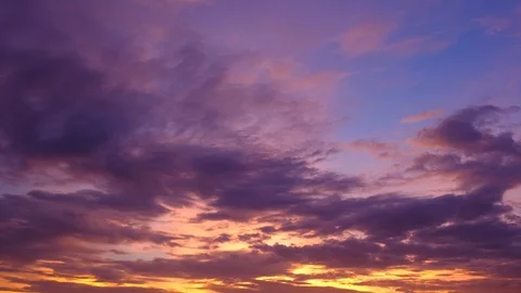 4K Time lapse, beautiful sky with clouds... | Stock Video | Pond5