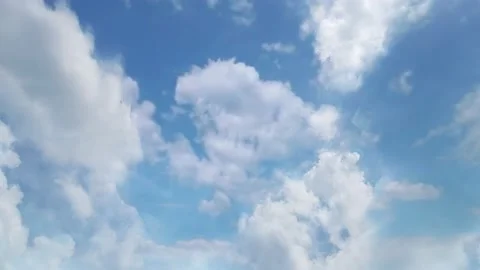 4k Time Lapse Blue sky with beautiful cl... | Stock Video | Pond5