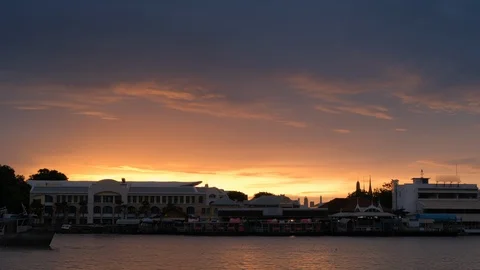 4K Time lapse, Boat traffic in the Chao ... | Stock Video | Pond5