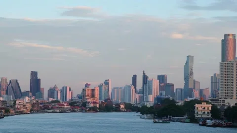 4K Time lapse, Boat traffic in the Chao ... | Stock Video | Pond5