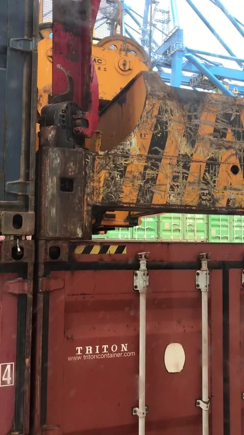 4K Time lapse- a container ship underway... | Stock Video | Pond5