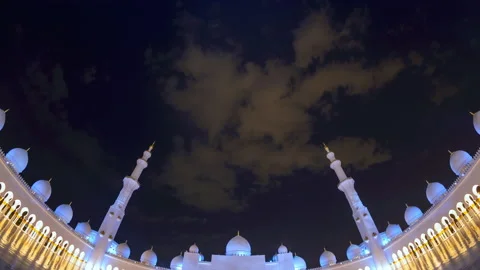 4K Time lapse exterior of Sheikh Zayed G... | Stock Video | Pond5