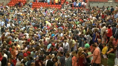 Crowd Milling Around Stock Footage ~ Royalty Free Stock Videos | Pond5