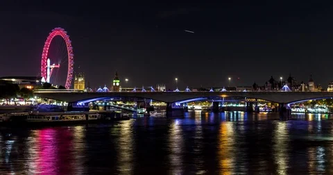4K time lapse of the London Eye and Wate... | Stock Video | Pond5