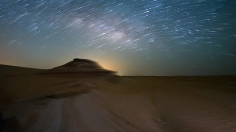 4K Time lapse of night sky milky way in ... | Stock Video | Pond5