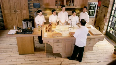 4K Time lapse of professional chef teach... | Stock Video | Pond5