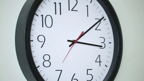 4K time lapse shot of clock moving fast ... | Stock Video | Pond5
