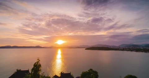4K Time lapse of sunset over tropical se... | Stock Video | Pond5