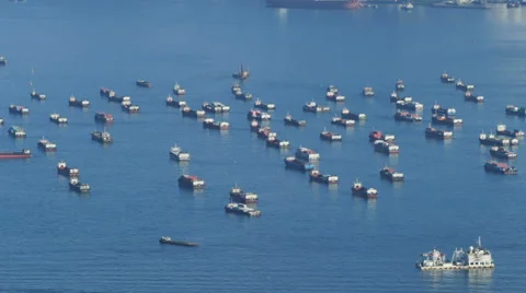 4k time lapse video container ship in oc... | Stock Video | Pond5