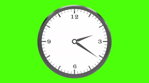 Timelapse Clock Green Screen Stock Footage ~ Royalty Free Stock Videos ...