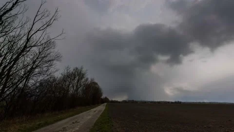 4k timelapse little rain cell on the hor... | Stock Video | Pond5