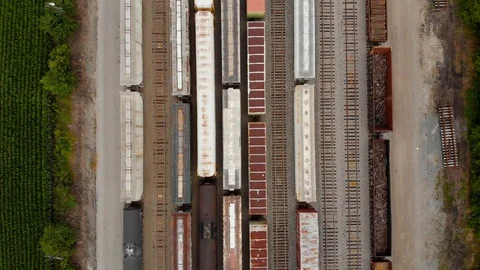 4k top down view moving from top to bott... | Stock Video | Pond5