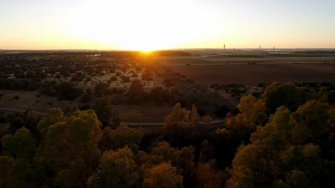 4K Top view aerial of beautiful fields i... | Stock Video | Pond5