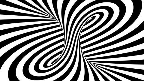 4K. Torus Inside View With Hypnotic Stri... | Stock Video | Pond5