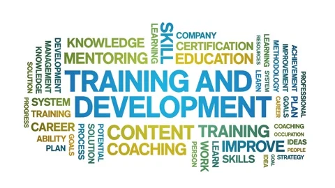 4k Training and Development Animated Tag... | Stock Video | Pond5