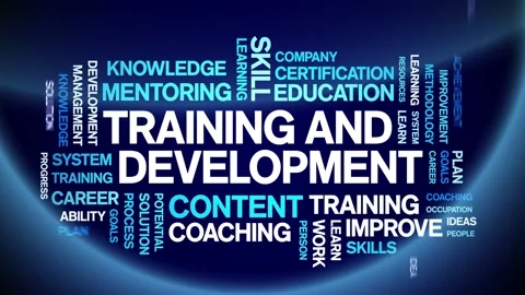 4k Training and Development Animated Tag... | Stock Video | Pond5