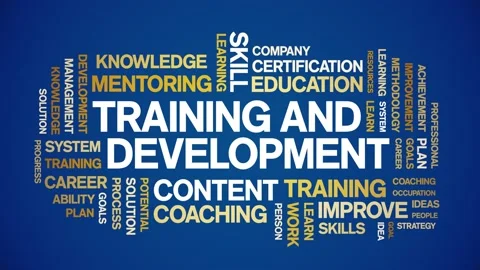 4k Training and Development Animated Tag... | Stock Video | Pond5