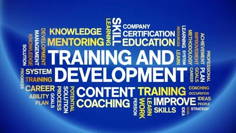 4k Training and Development Animated Tag... | Stock Video | Pond5