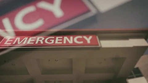 4k Trauma hospital emergency room sign e... | Stock Video | Pond5