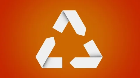 4K UHD Animated Recycle Logo - White on ... | Stock Video | Pond5