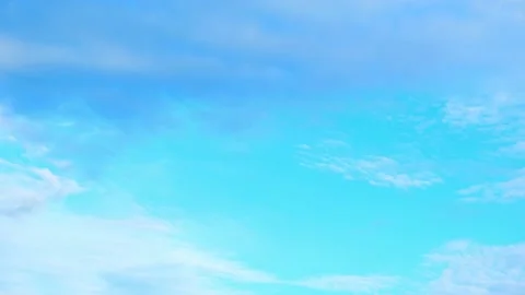 4K UHD : Beautiful blue sky with clouds ... | Stock Video | Pond5