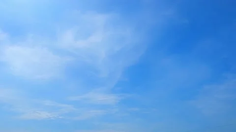 4K UHD : Beautiful blue sky with clouds ... | Stock Video | Pond5