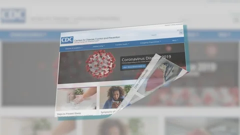 4K UHD CDC web homepage 3d curl zoom scr... | Stock Video | Pond5