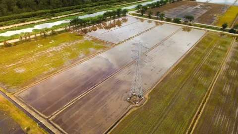 4K UHD Footage National Grid Line top vi... | Stock Video | Pond5