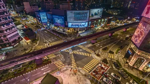 4k UHD time-lapse footage of traffics, b... | Stock Video | Pond5