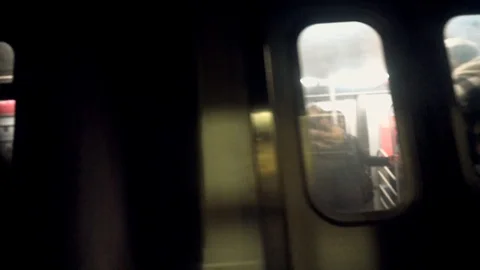 Subway Train Window Stock Video Footage | Royalty Free Subway Train ...