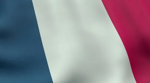 4K UltraHD Loopable waving French flag a... | Stock Video | Pond5