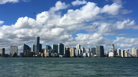4K UltraHD Real time view of the Miami s... | Stock Video | Pond5