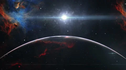 4k universe, animated surface of planets... | Stock Video | Pond5