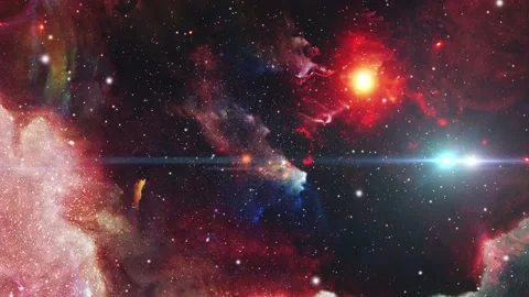 4k the universe with nebula clouds movin... | Stock Video | Pond5