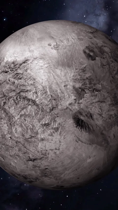 4K vertical animation of haumea planet w... | Stock Video | Pond5