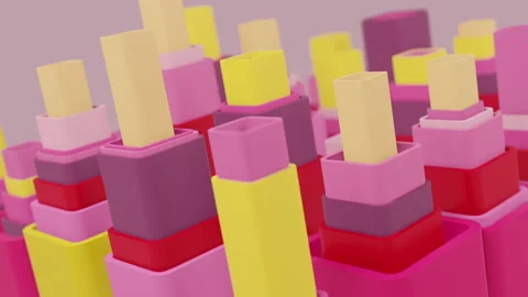 4k video 3d Model, with motion boxes. ba... | Stock Video | Pond5