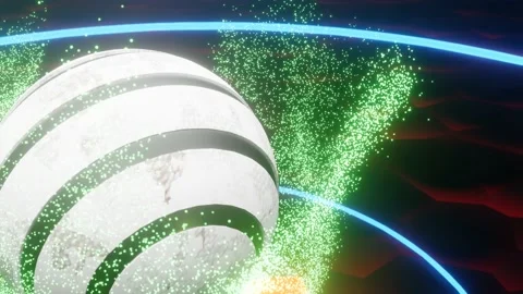 4k Video animation of sphere falling and... | Stock Video | Pond5