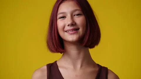 4k video of girl with thoughtful facial ... | Stock Video | Pond5