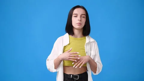 4k video of girl's facial expression on ... | Stock Video | Pond5