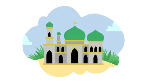 4K video Islamic Footage with Mosque Ill... | Stock Video | Pond5