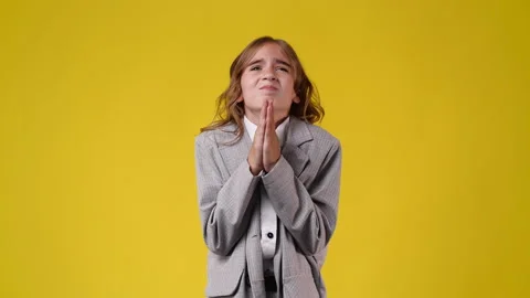 4k video of one girl begging for somethi... | Stock Video | Pond5