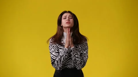 4k video of one girl begging for somethi... | Stock Video | Pond5