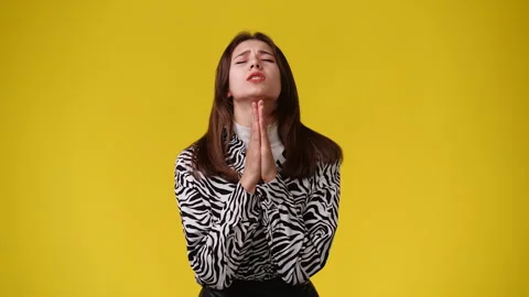 4k video of one girl begging for somethi... | Stock Video | Pond5