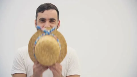 4k video of a positive tourist hiding hi... | Stock Video | Pond5